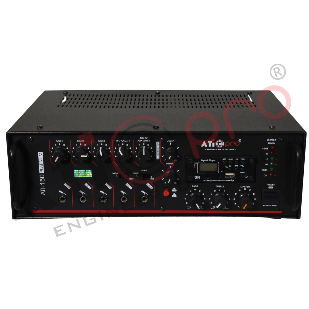 PA Amplifier 150 Watt With Echo Effect Model ATI-150 - Pa Amplifier India