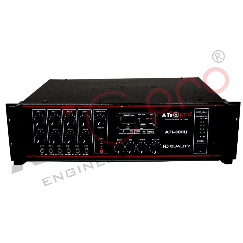 PA Amplifier 150 Watt With Echo Effect Model ATI-150 - Pa Amplifier India